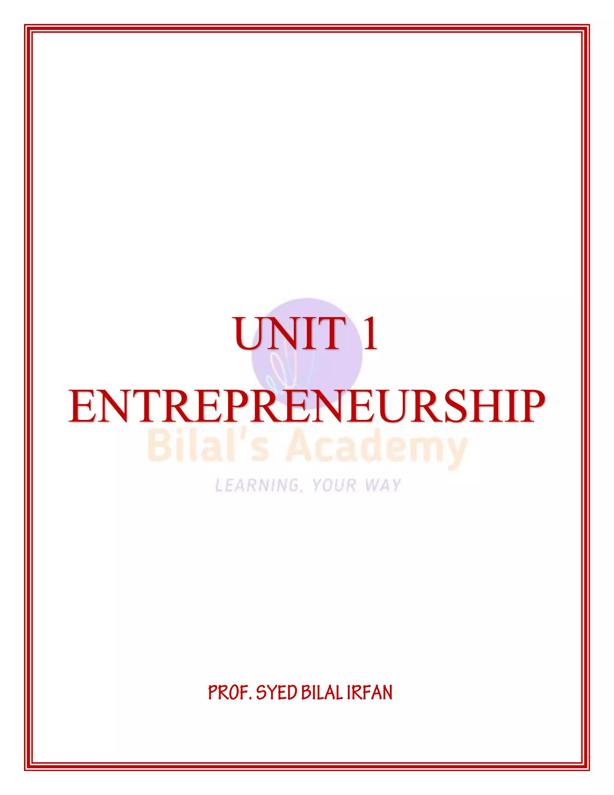 Entrepreneurial Management / Entrepreneurship Development Notes | PDF