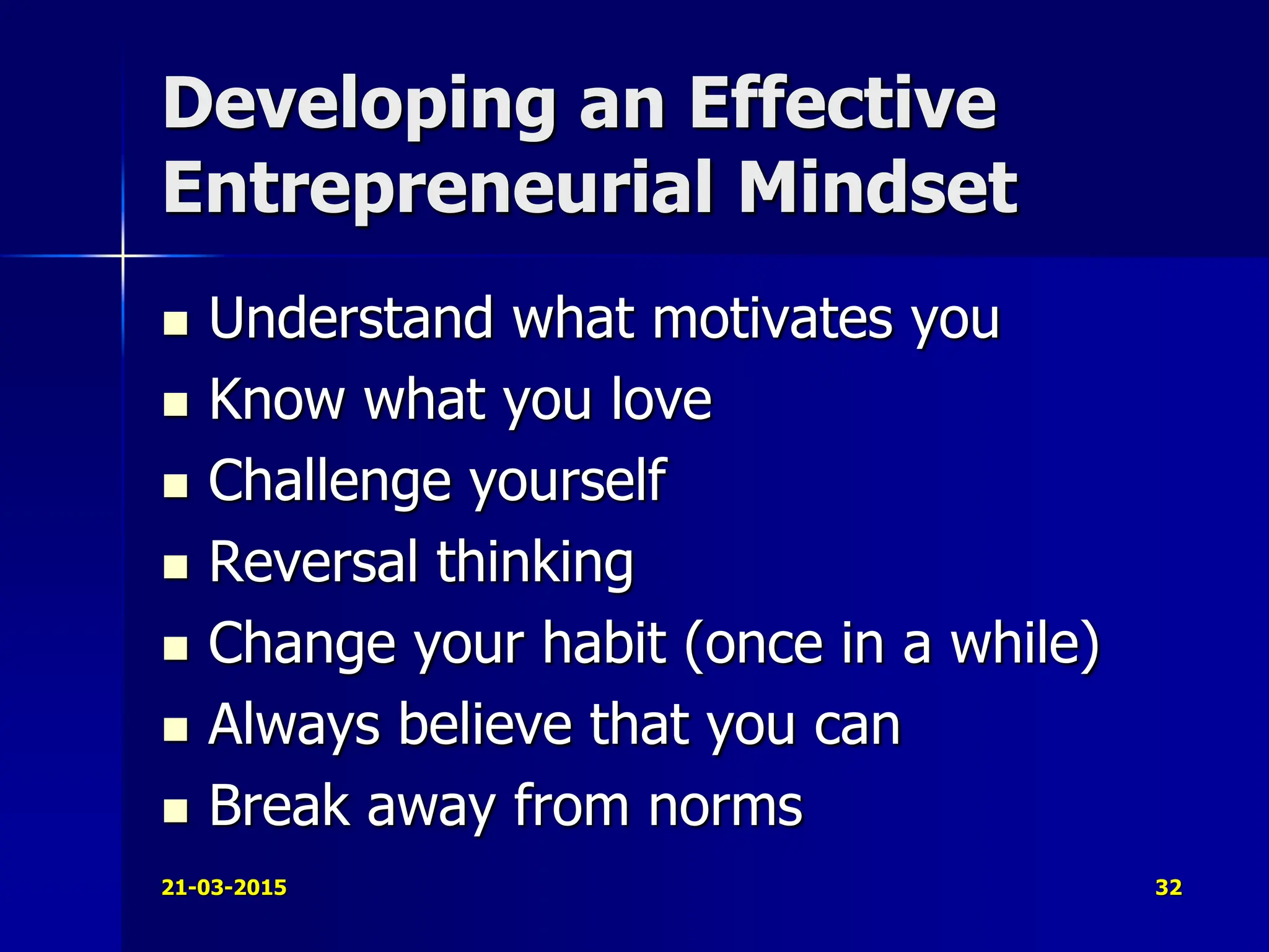 the entrepreneurial mindset to be like.ppt