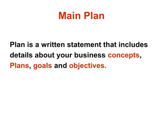 Entrepreneurial plan , MEM | PPT