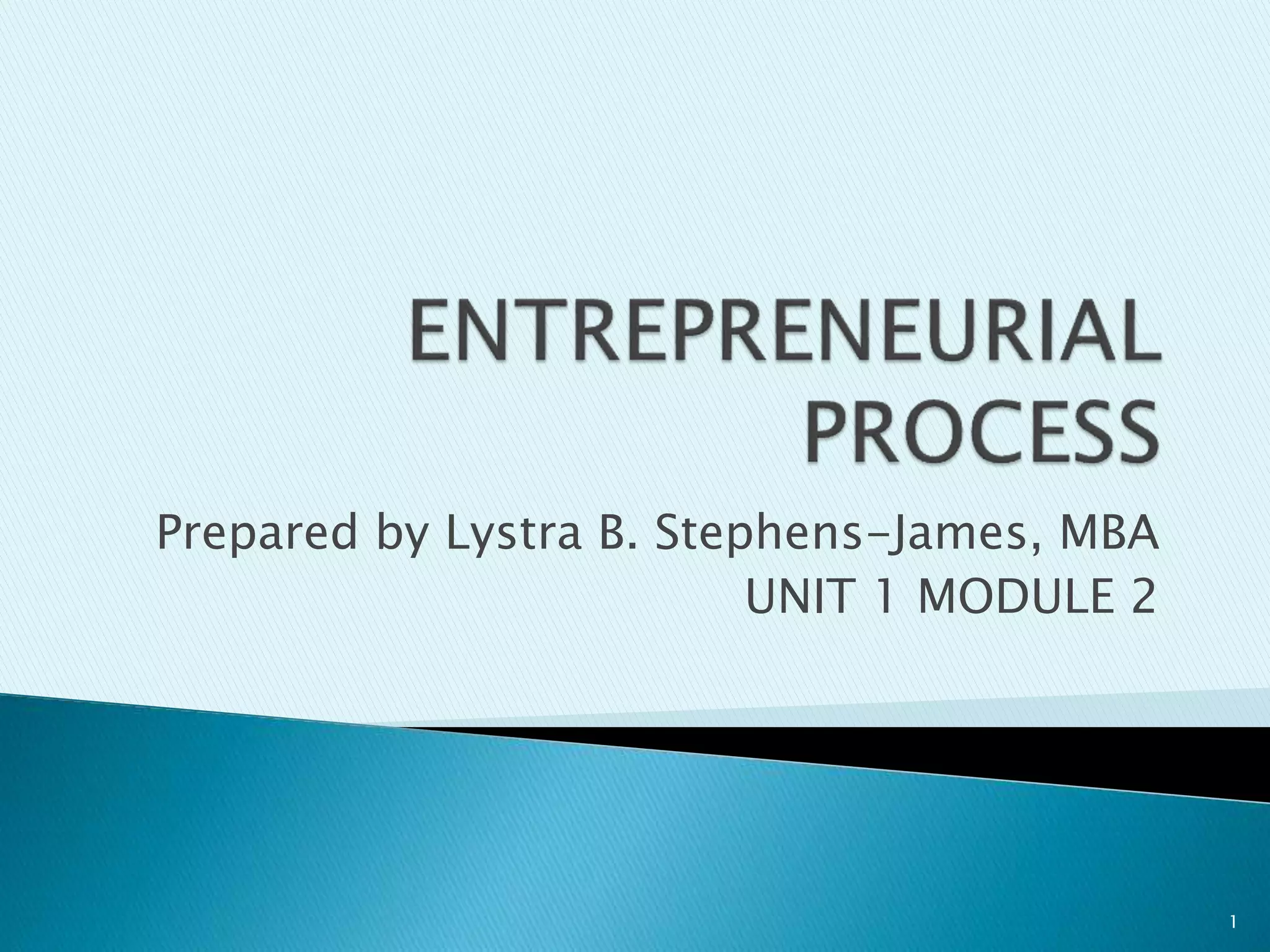 Entrepreneurial Process | PPT