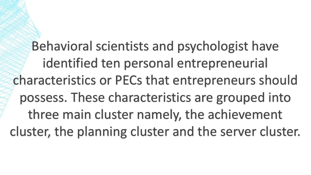 Entrepreneurial Qualities and Self Assessment Entrepreneurial Qualities and Self Assessment