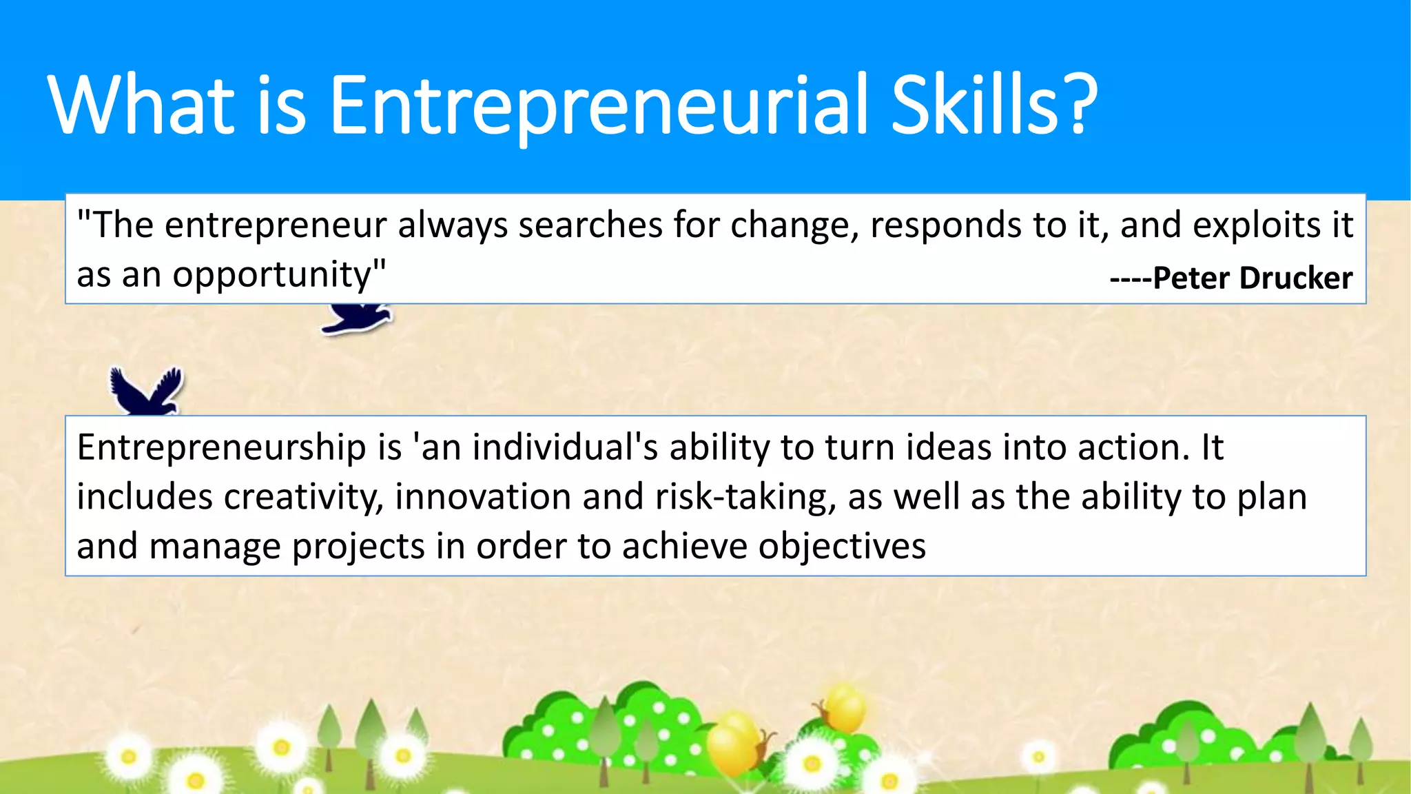 Entrepreneurial skills | PPTX