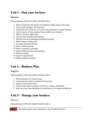 Entrepreneurial skills curriculum | DOCX | Business Administration ...
