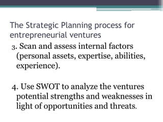 Entrepreneurial ventures: Strategic Management | PPT
