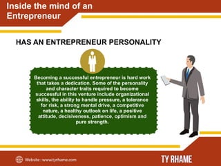 The Entrepreneur Mindset (by Ty Rhame) | PDF