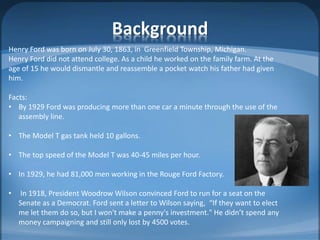 Entrepreneurs: Henry Ford | PPTX