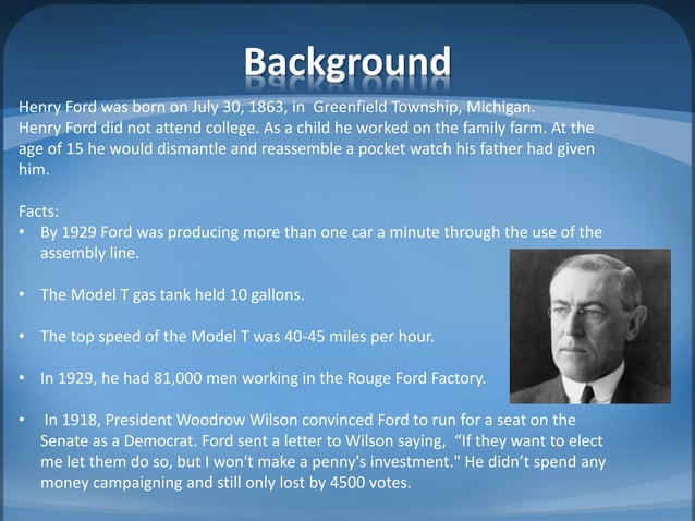 Entrepreneurs: Henry Ford | PPTX