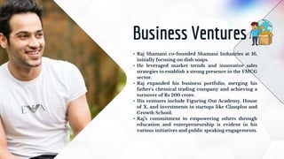 Meet Raj Shamani: A Trailblazing Entrepreneur | PPTX