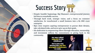 Meet Raj Shamani: A Trailblazing Entrepreneur | PPTX