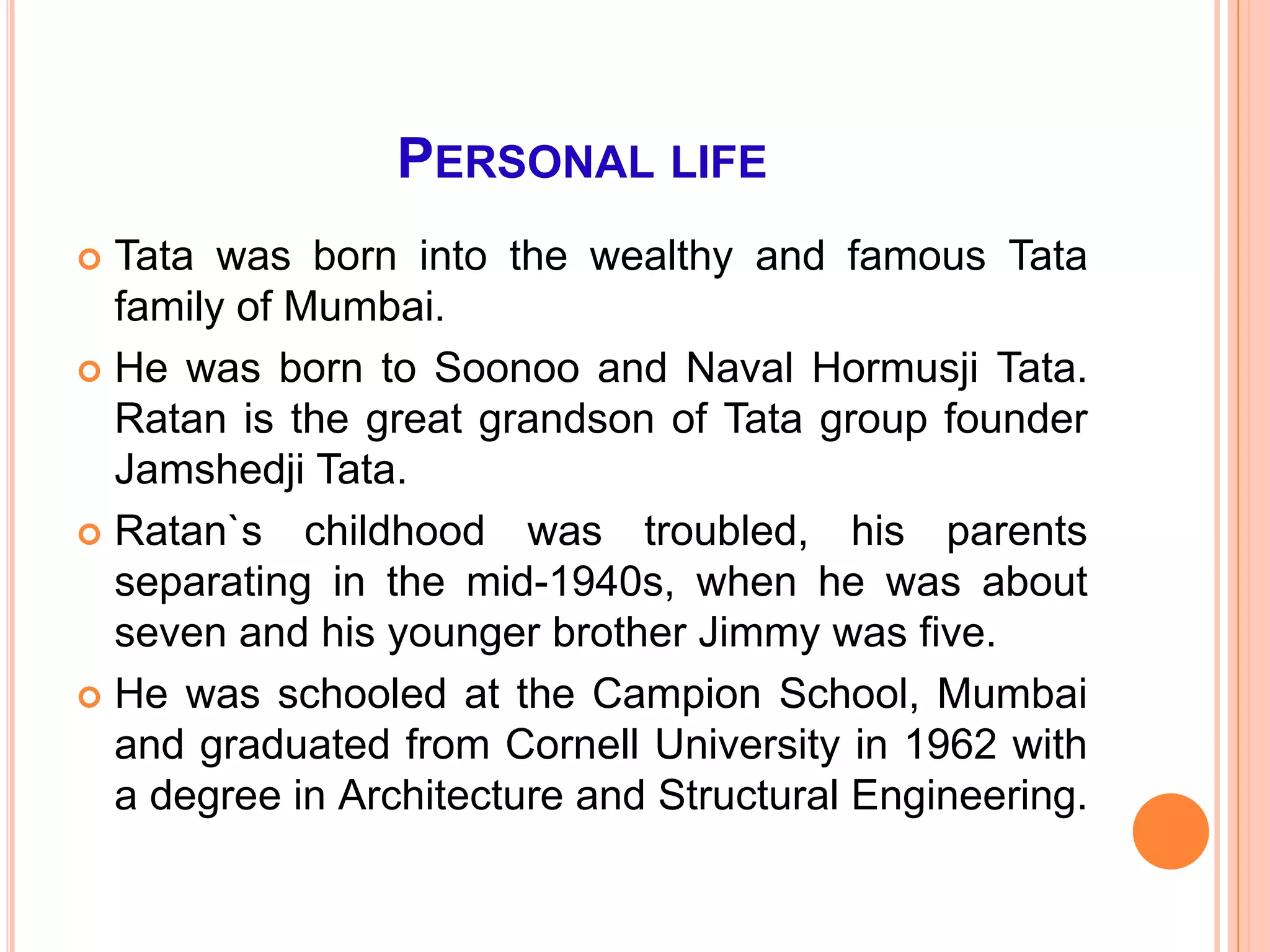 Entrepreneur ratan tata | PPTX