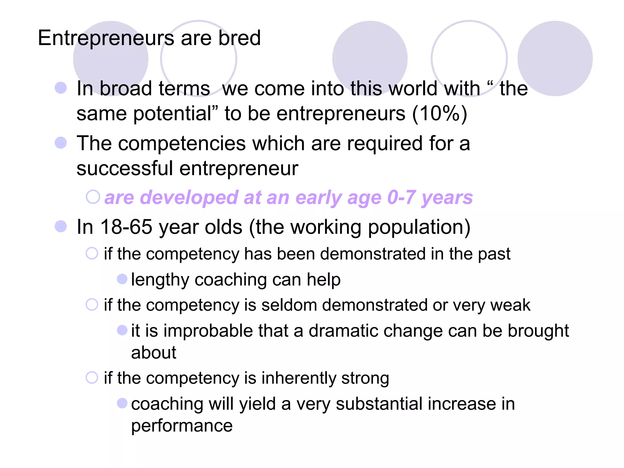 Entrepreneurs Are they born or bred.ppt