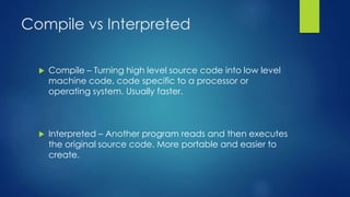 Entrepreneur’s guide to programming | PPT