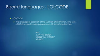 Entrepreneur’s guide to programming | PPT