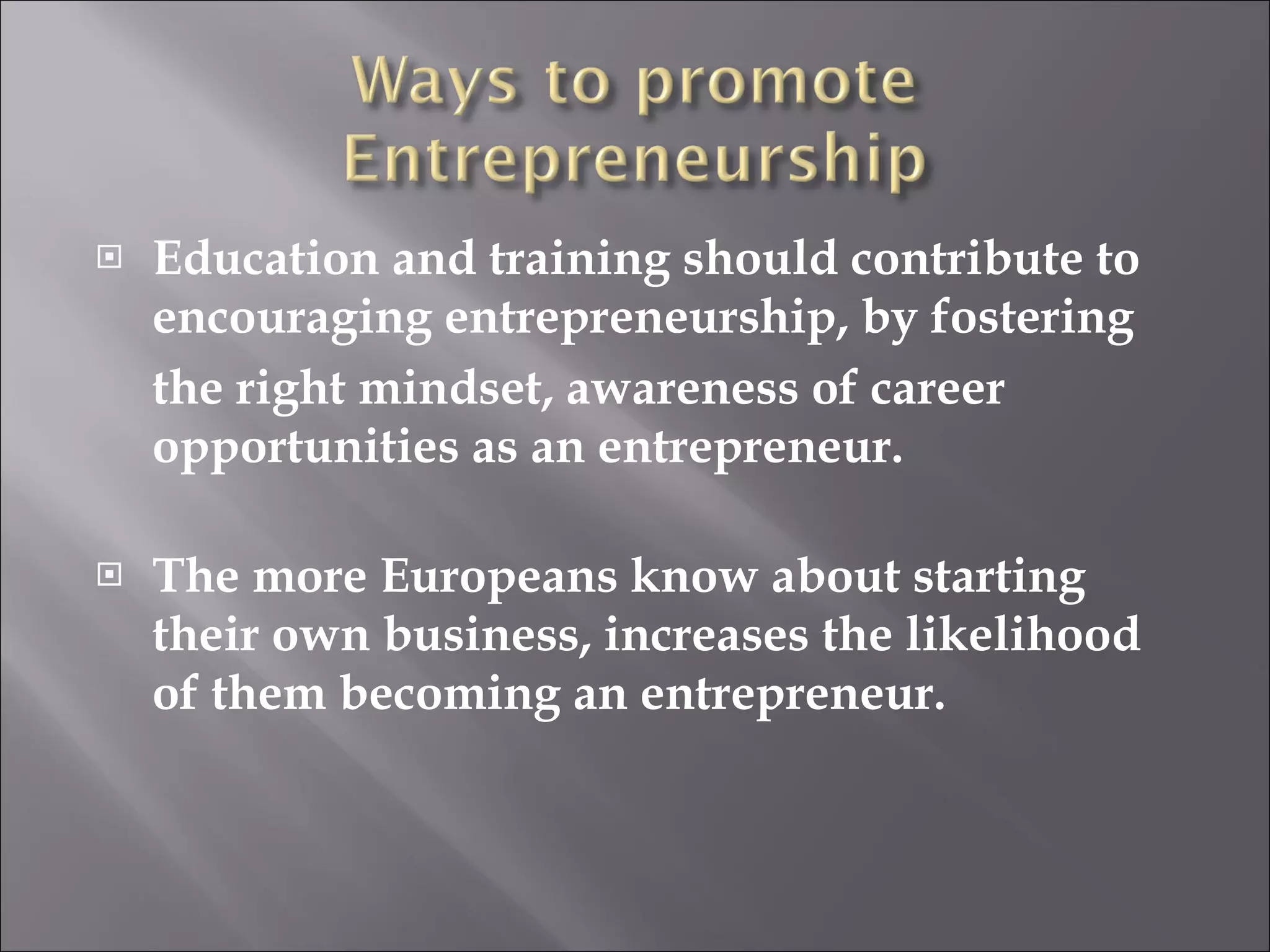 Entrepreneurship | PPT