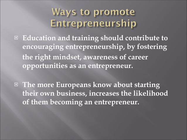 Entrepreneurship | PPT