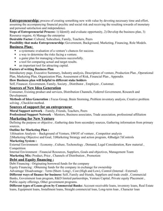 Entrepreneurship | DOC