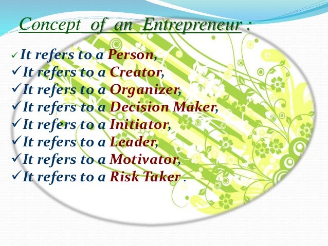 Entrepreneurship Concept, Examples