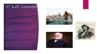 Entrepreneurship History & Function | PPTX