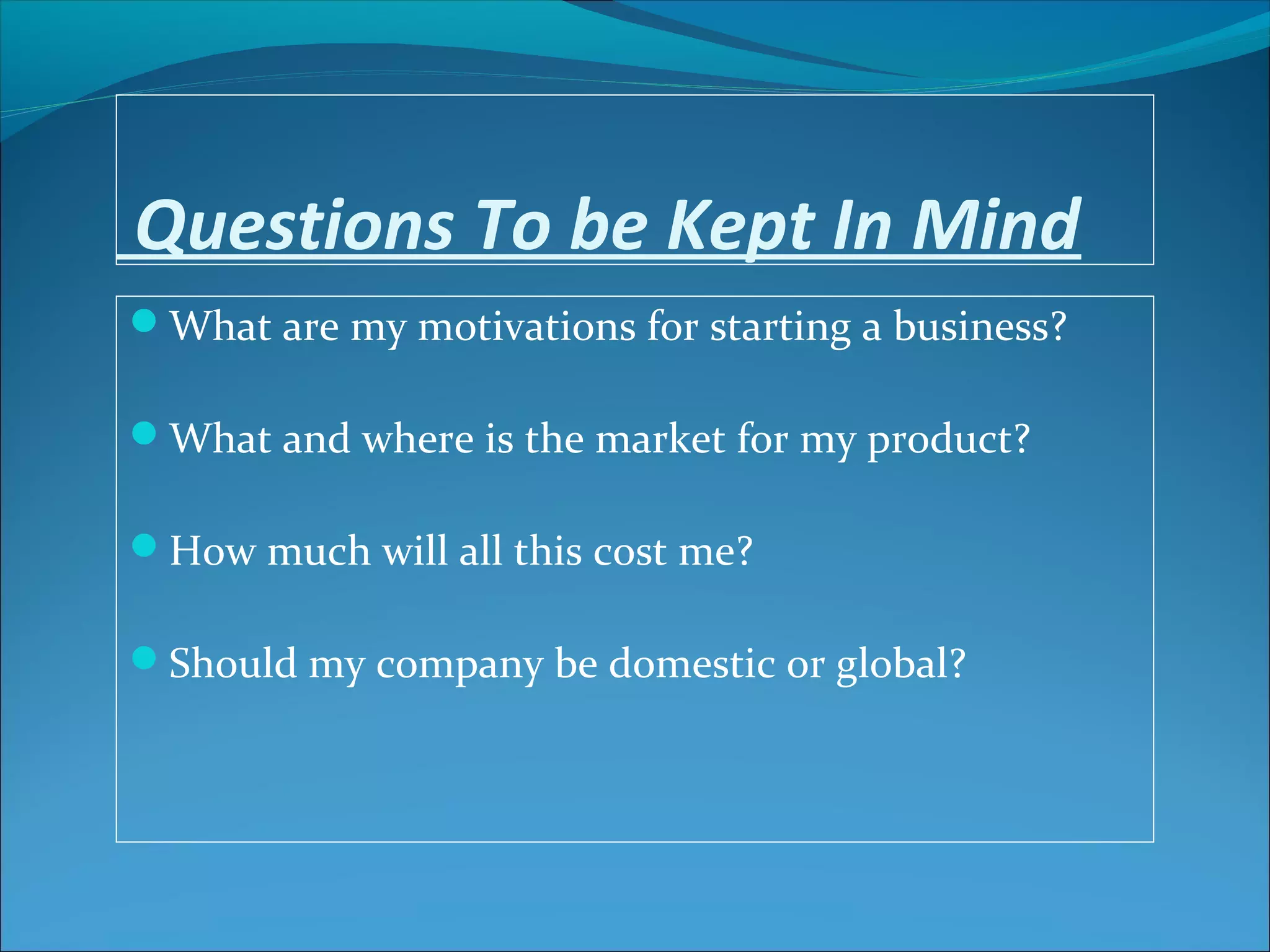 powerpoint presentation on Entrepreneurship | PPT