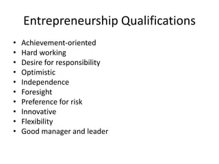 Entrepreneurship | PPTX