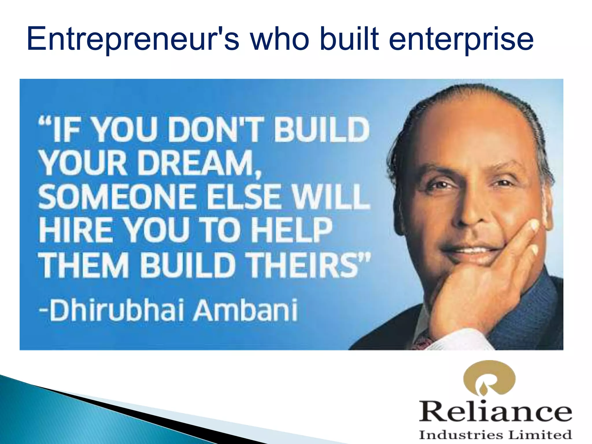 “Entrepreneurship is a process of giving birth to an enterprise”. | PPTX