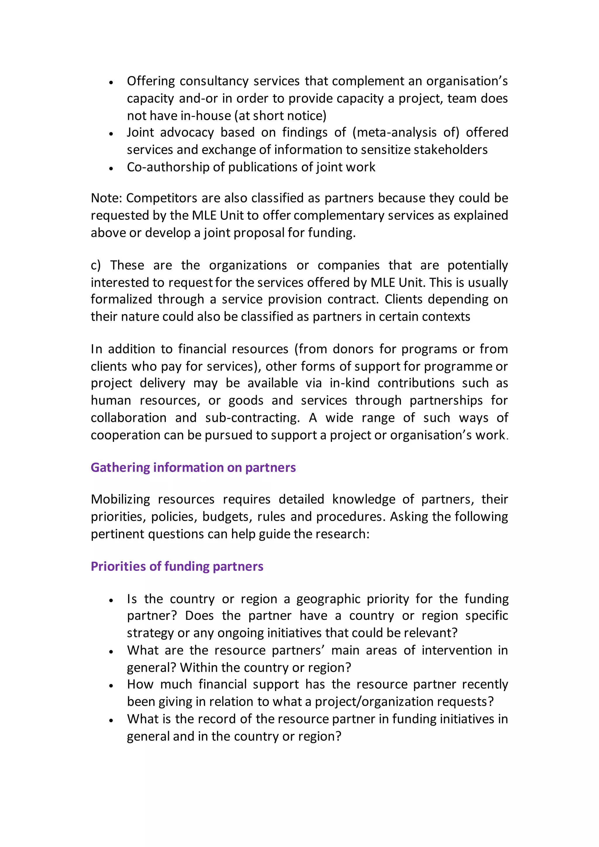 Resource Mobilisation | DOCX