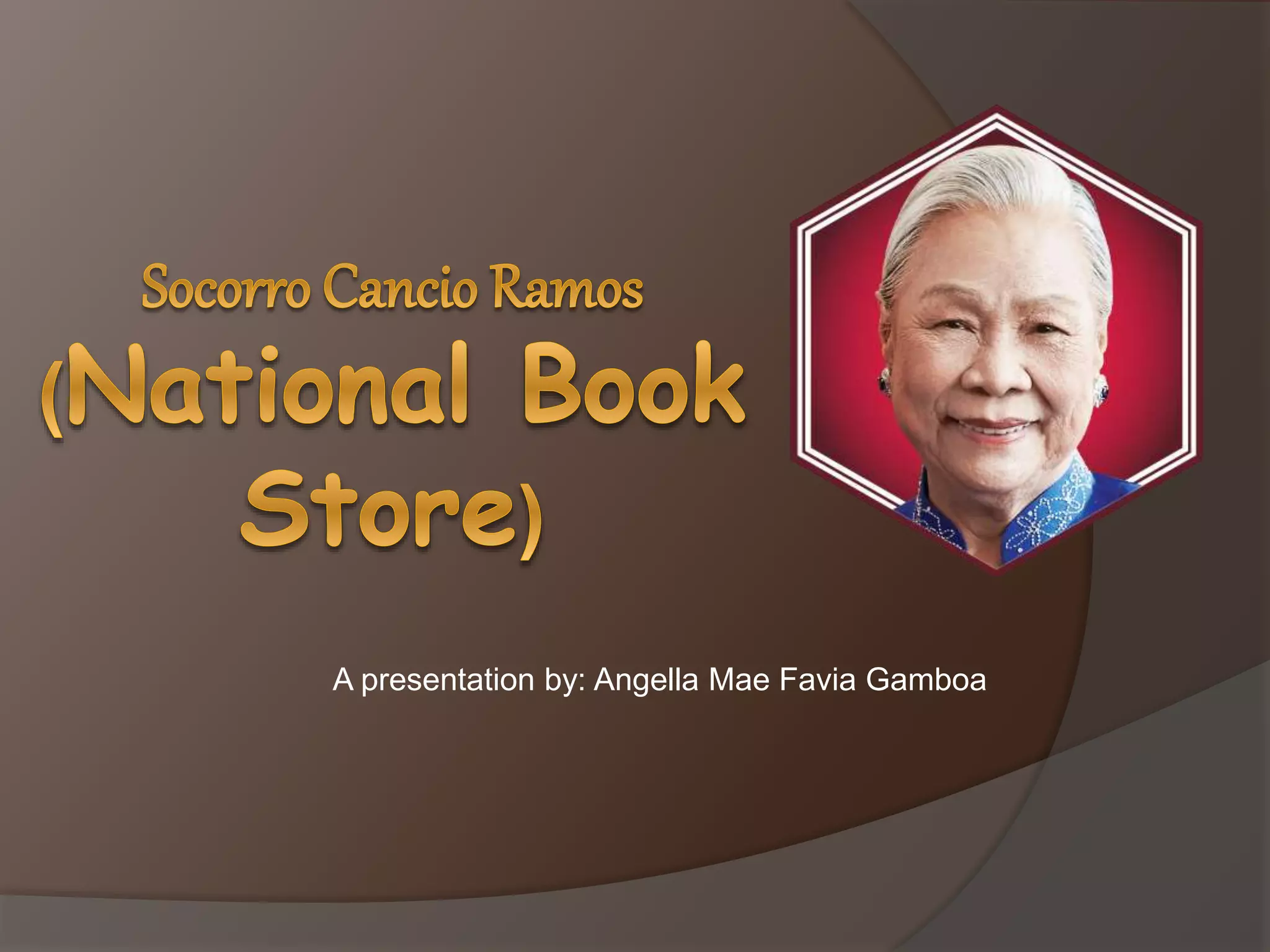Socorro Cancio Ramos ( National Book Store) ---One of the best ...