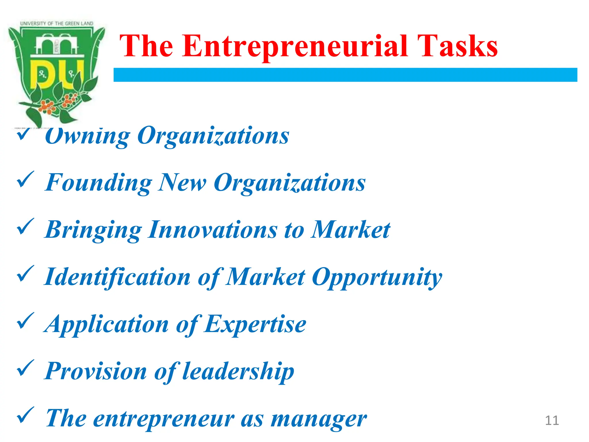 ENTREPRENEURSHIP FOR FRESHMAN STUDENTS AT HIGHER EDUCATIONAL ...