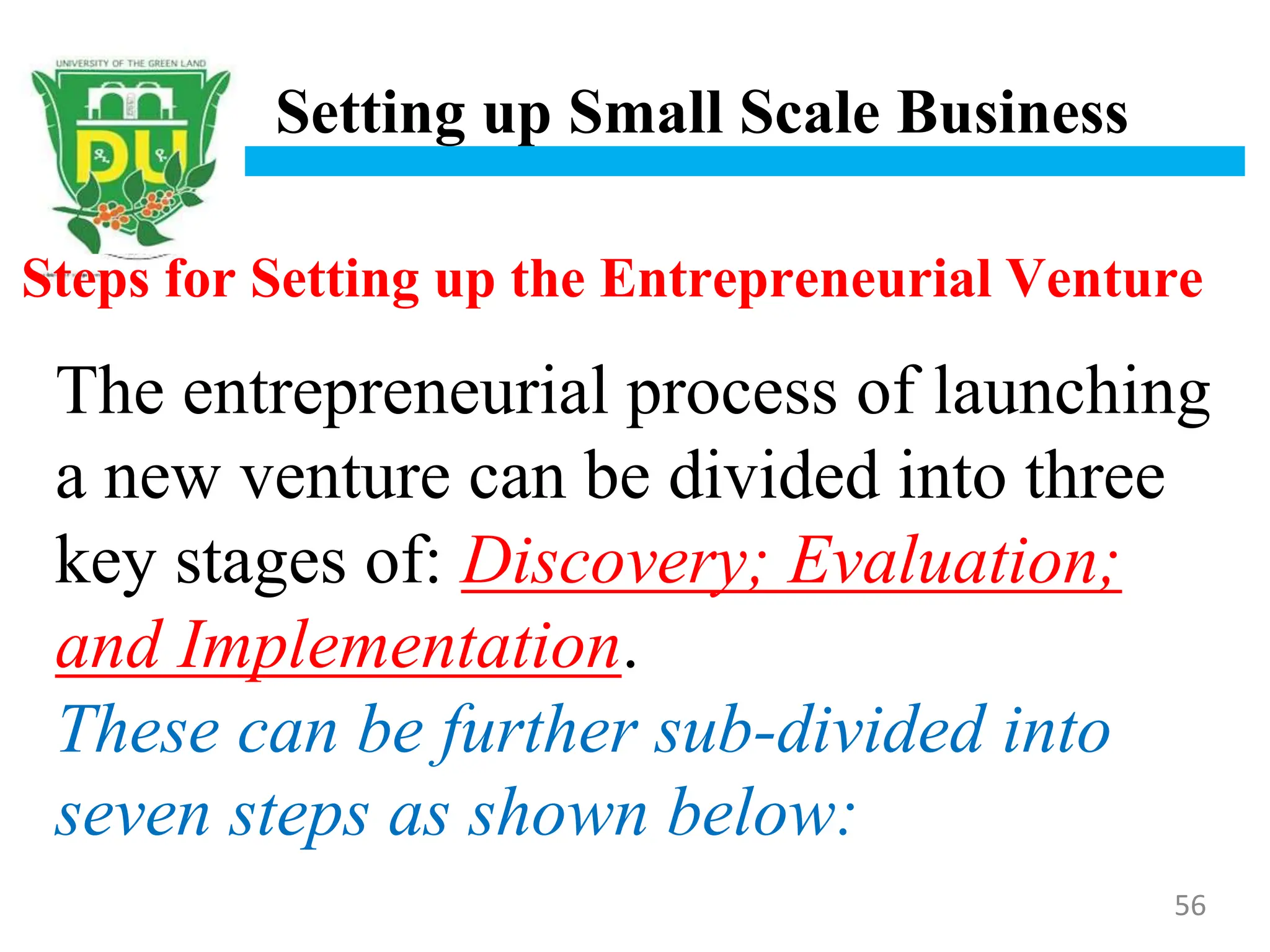 ENTREPRENEURSHIP FOR FRESHMAN STUDENTS AT HIGHER EDUCATIONAL ...