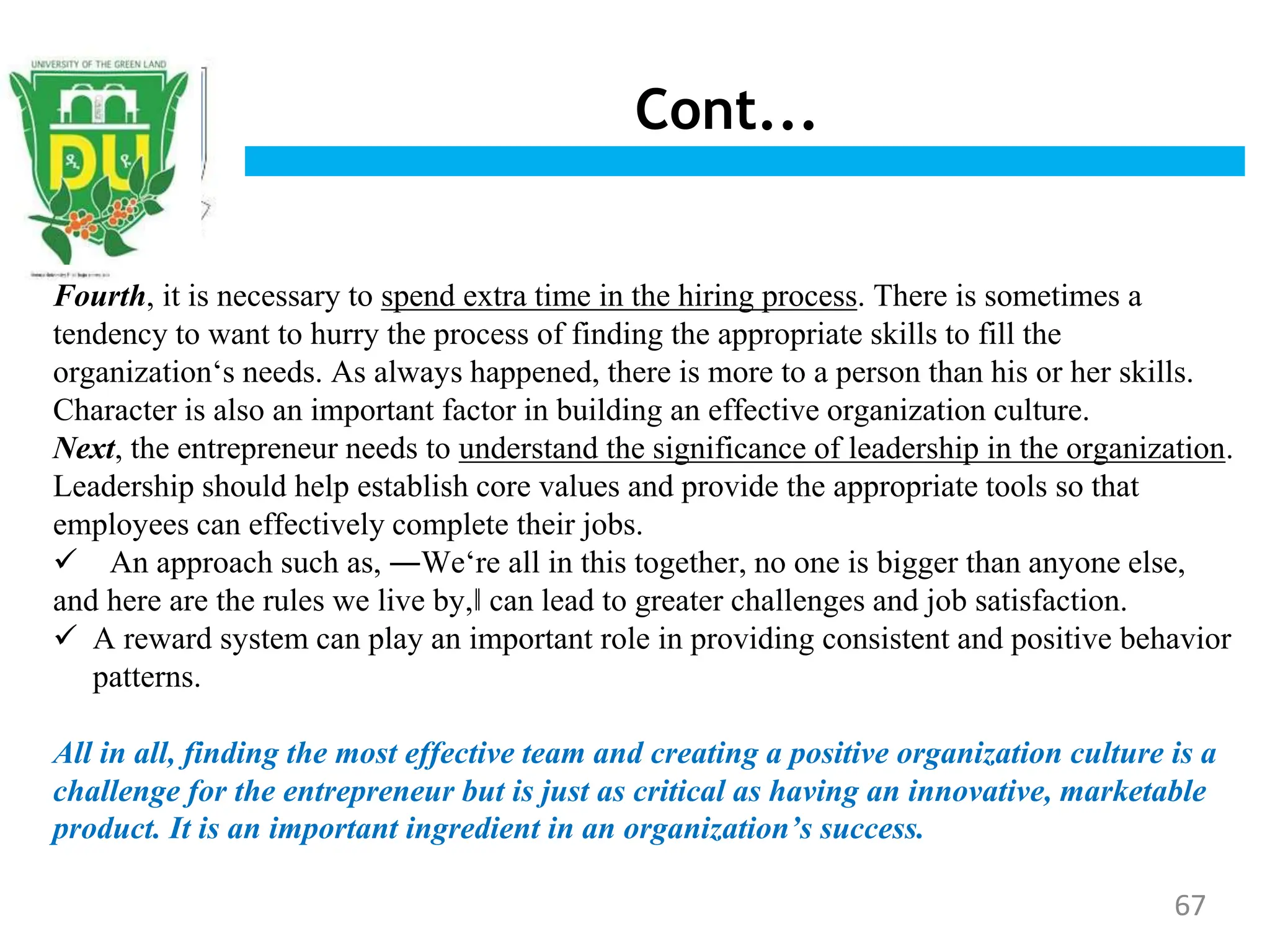 ENTREPRENEURSHIP FOR FRESHMAN STUDENTS AT HIGHER EDUCATIONAL ...