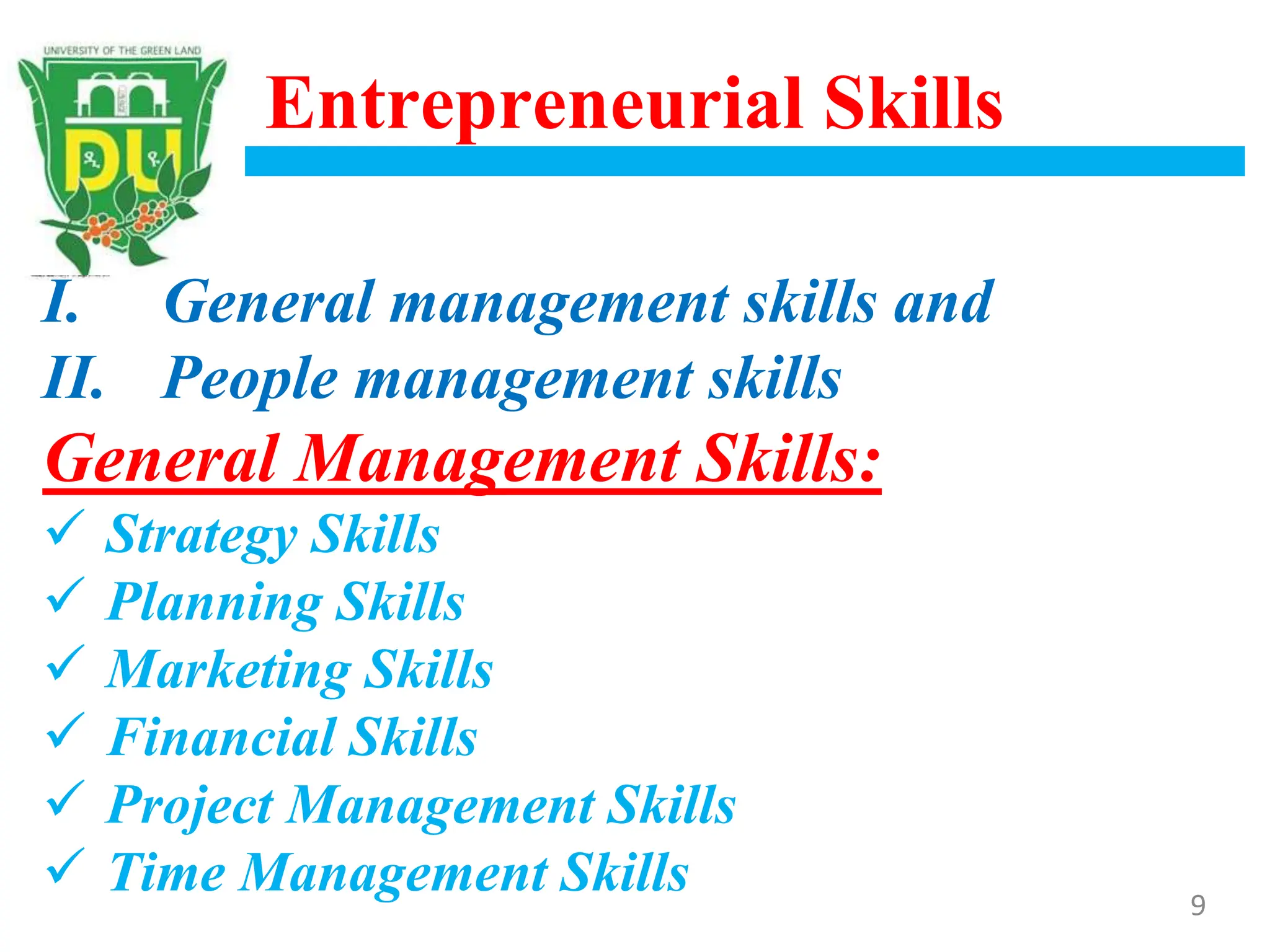 ENTREPRENEURSHIP FOR FRESHMAN STUDENTS AT HIGHER EDUCATIONAL ...