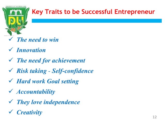 ENTREPRENEURSHIP FOR FRESHMAN STUDENTS AT HIGHER EDUCATIONAL ...