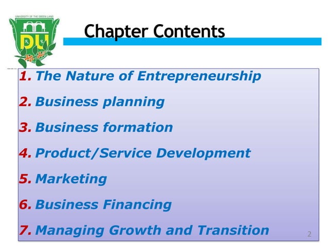 ENTREPRENEURSHIP FOR FRESHMAN STUDENTS AT HIGHER EDUCATIONAL ...