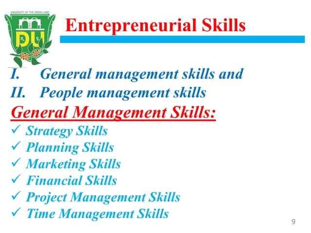 ENTREPRENEURSHIP FOR FRESHMAN STUDENTS AT HIGHER EDUCATIONAL ...