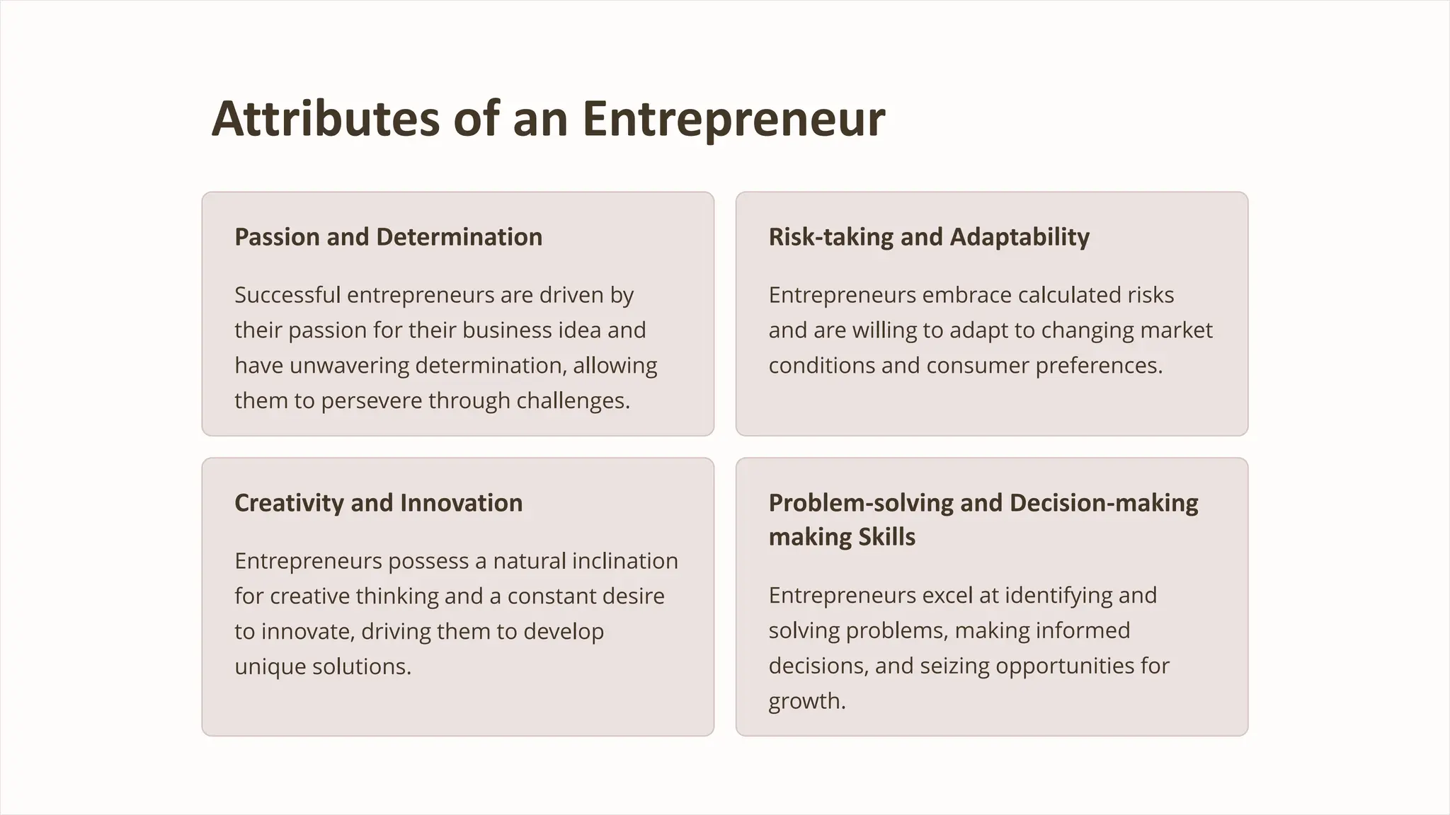 Understanding what is Entrepreneurship and the attributes needed to ...
