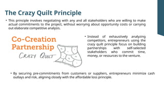 Entrepreneurship, Effectuation and Core Principles | PPTX