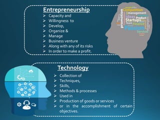 Entrepreneurship and Technology | PPTX