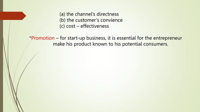entrepreneurship-Chapter-5.pptx | Marketing and Advertising | Business