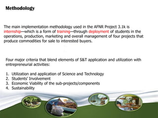 Entrepreneurship science & technology internship project | PDF