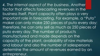 Entrepreneurship- forecasting revenues and costs department-WEEK7-Q3.pptx