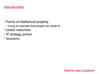 Entrepreneurship 101 - Intellectual Property | PPT