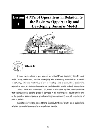 Entrepreneurship12_q2_Mod6_4M’s of Production and Business Model_v4.pdf