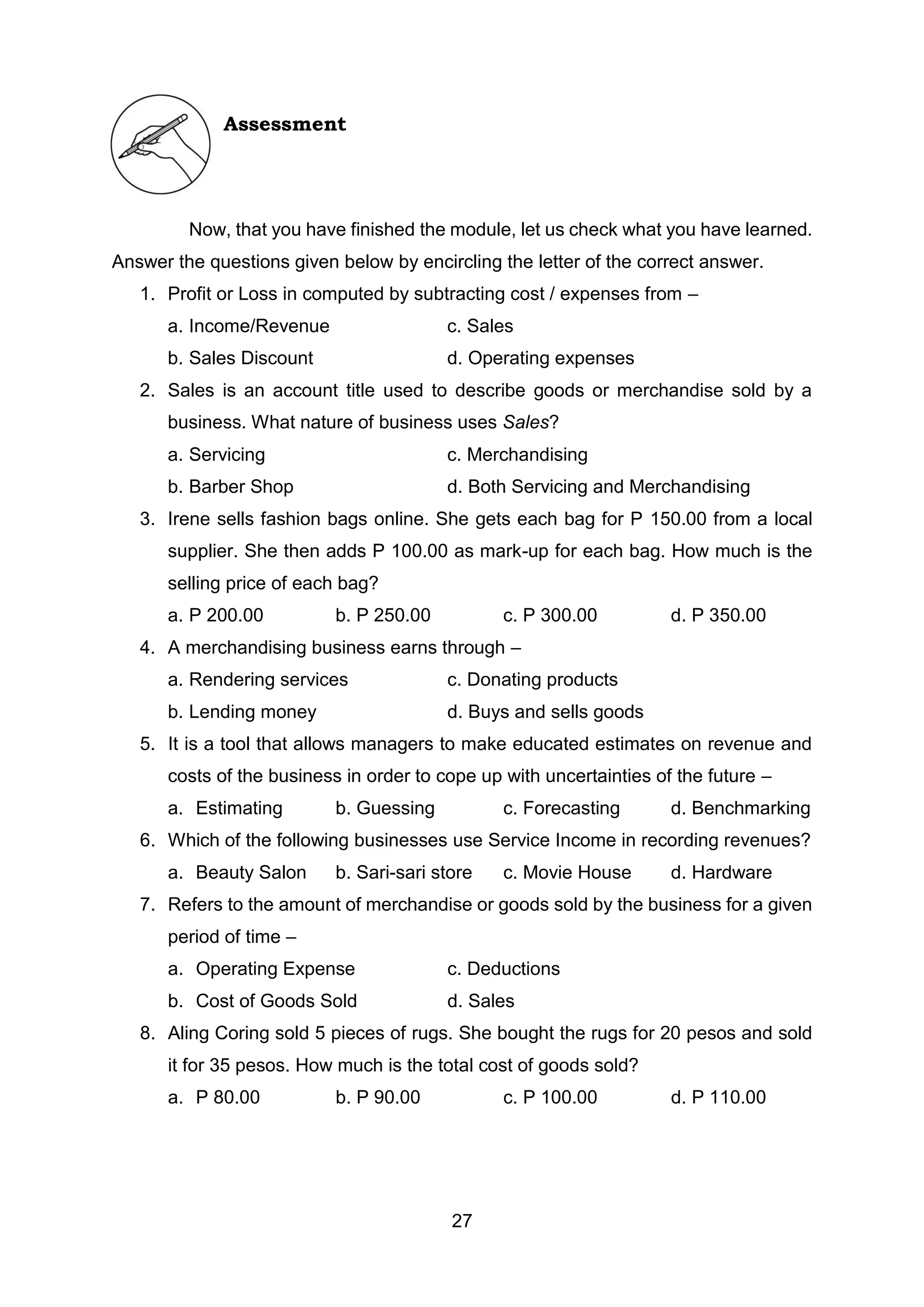 Entrepreneurship12_q2_Mod7_forecasting Revenues and Costs Department_v4.pdf