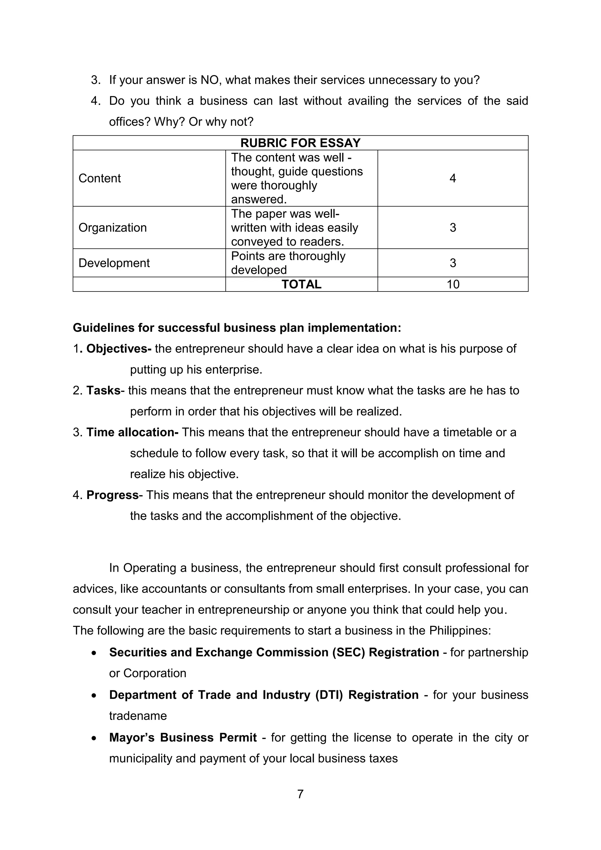 Entrepreneurship12_q2_Mod9_Business Implementation_v4.pdf