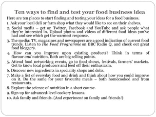Entrepreneurship (Food Business) | PPT