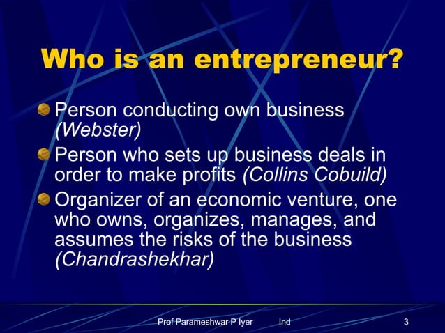 Entrepreneurship And Business Management | PPT