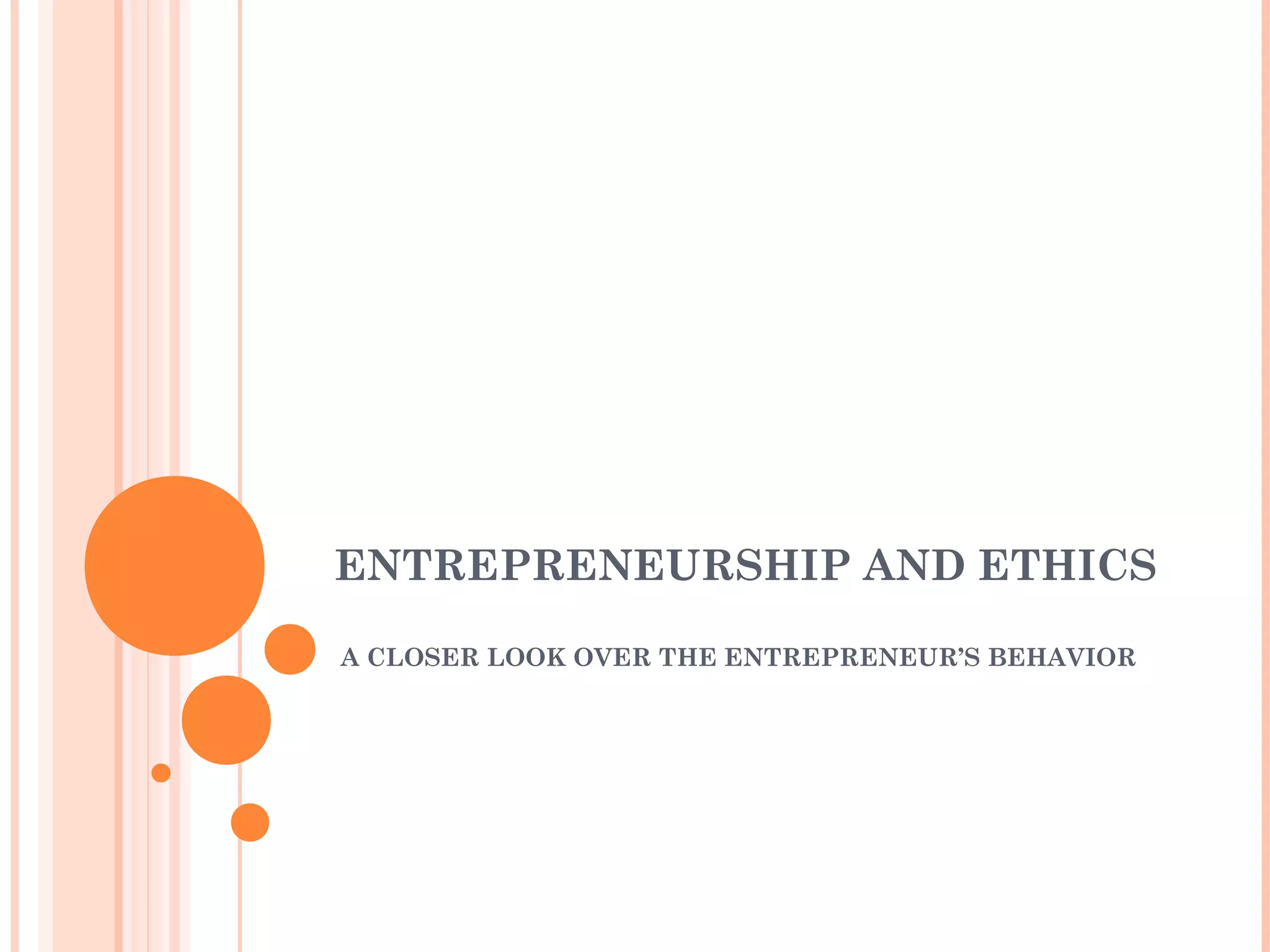 Entrepreneurship and ethics alina ginghina | PPT