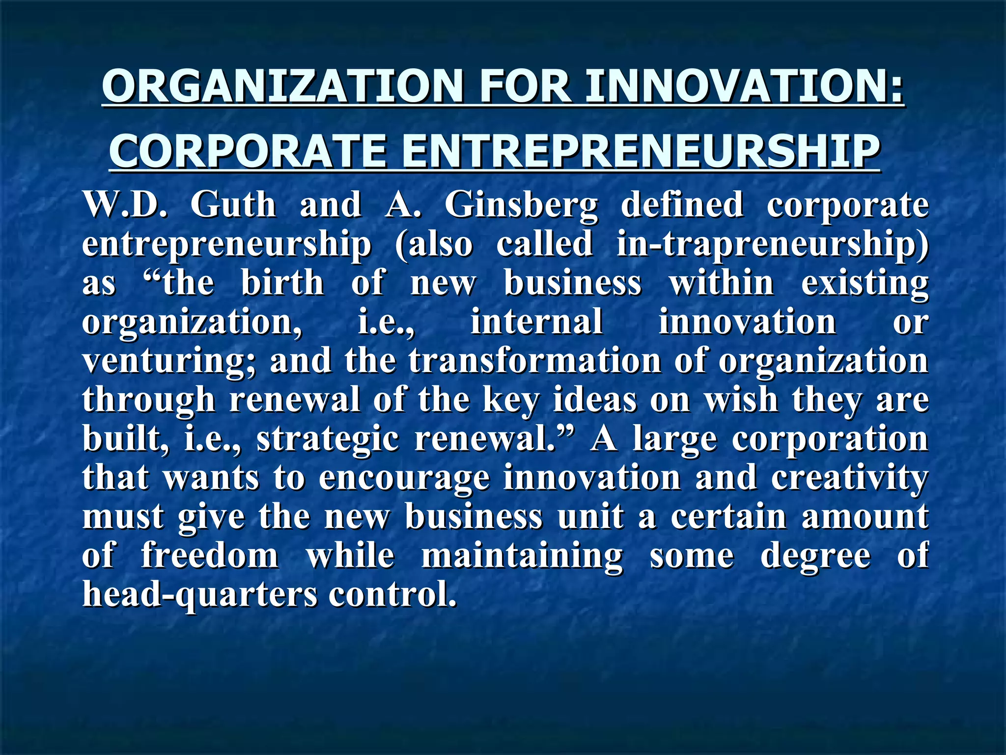 Entrepreneurship And Innovation | PPS