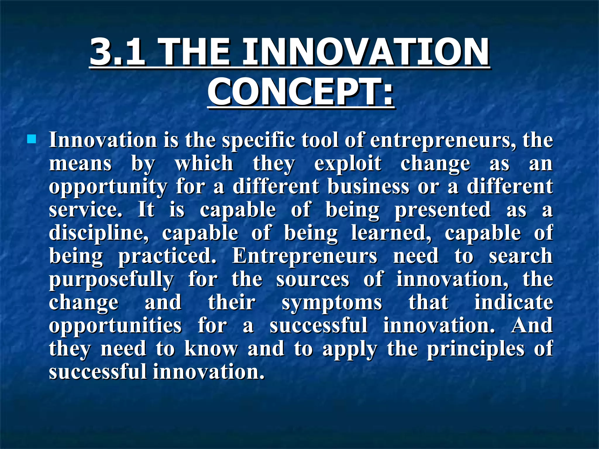 Entrepreneurship And Innovation | PPS
