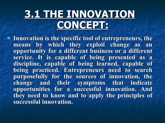 Entrepreneurship And Innovation | PPS